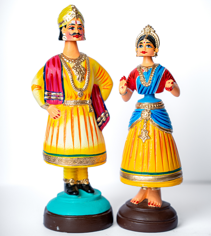 Buy Handcrafted Tanjore Dancing Dolls Online at Best Price!